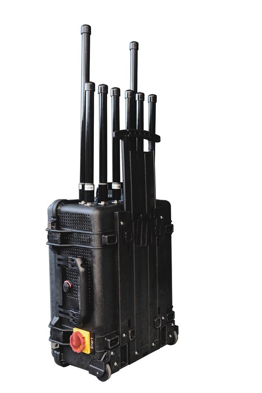 High Power Draw Bar Box 8 Channels Mobile Signal Jammer 280W up to 200 ...