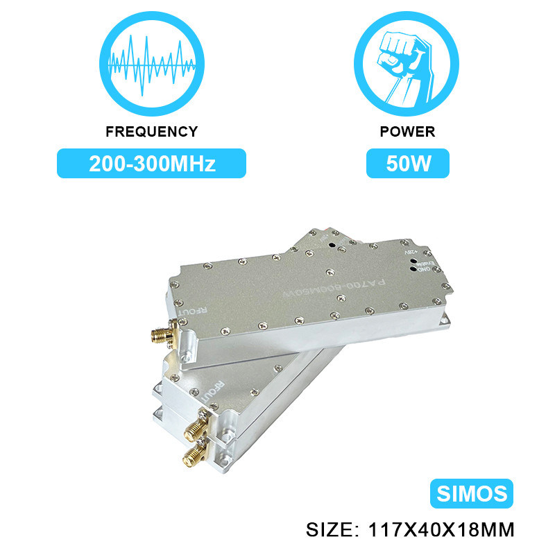 50W 200-300MHz PA Power Amplifier Signal Blocking Device Anti Drone Fpv ...