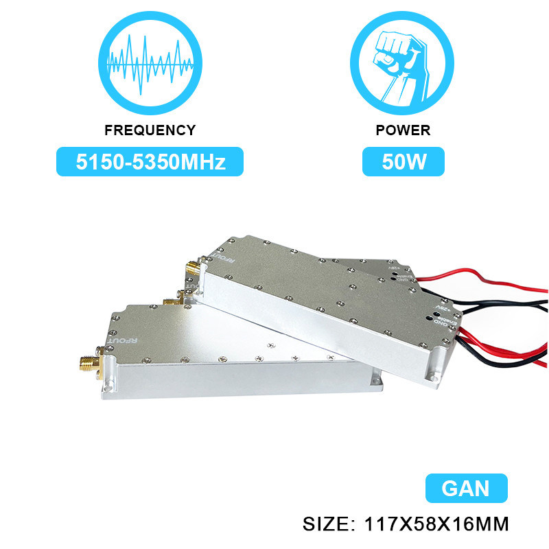 Fpv Anti Drone Module Jammer 50W 5.2g Antidrone Drone Signal Jamming ...