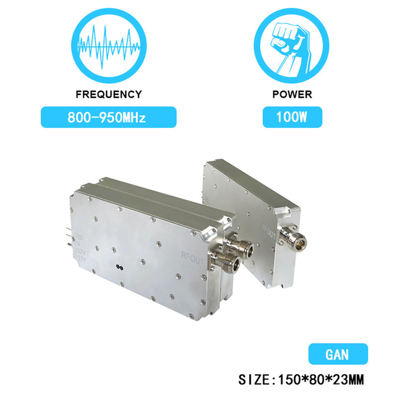 100w 800 950mhz Fpv Uav C Uas Jamming System Anti Drone Module With Rf Power Amplifier And Gan