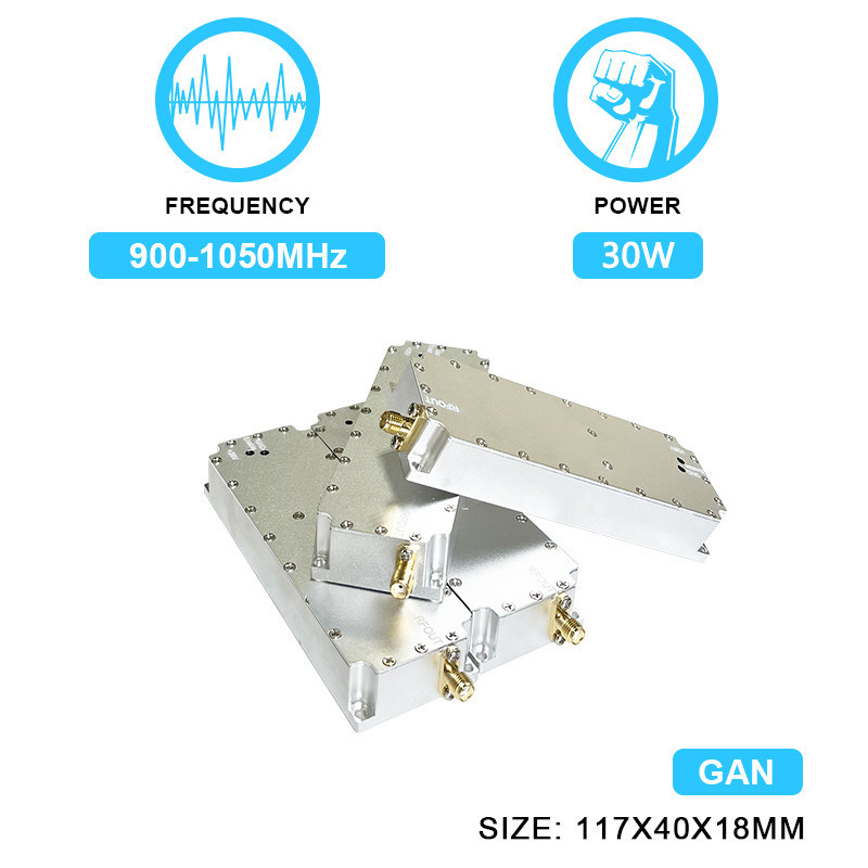 Anti-Drone RF Amplifiers 30W 900-1050MHz Uav Defense AMP Module Dds ...